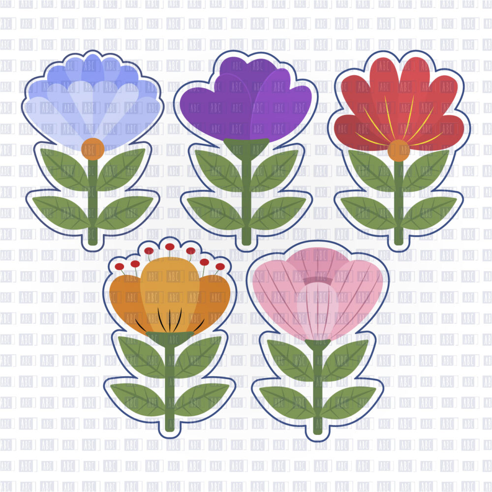 Set Flores Completas 01 – ABCPrint3D